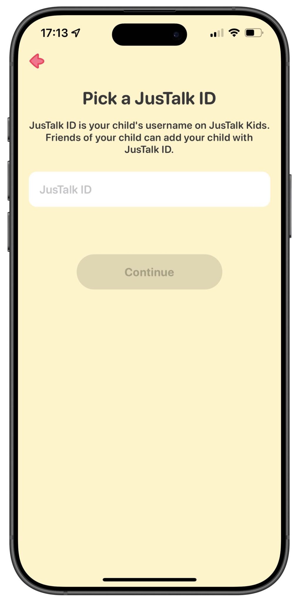 Create an Account - JusTalk Kids