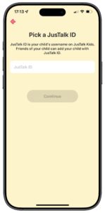 Create an Account - JusTalk Kids