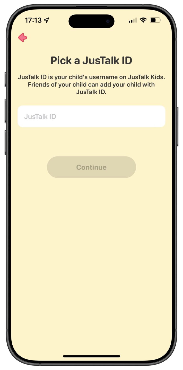 Create an Account - JusTalk Kids