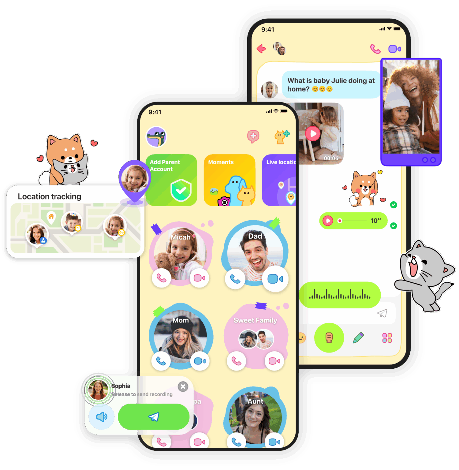 JusTalk Kids – Kostenlose, sichere Video-Chat- und Messaging-App für ...