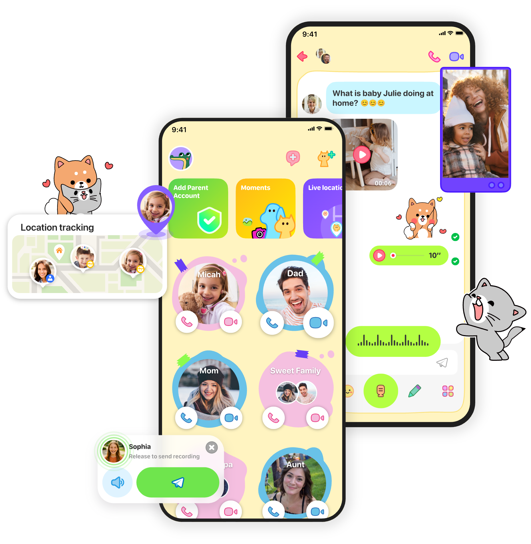 JusTalk Kids - Free, Safe Video Chat & Messaging App for kids with ...